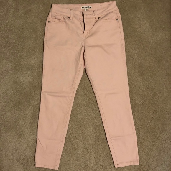 Artisan Ny | Jeans | Light Pink Denim Cropped Pants | Poshmark